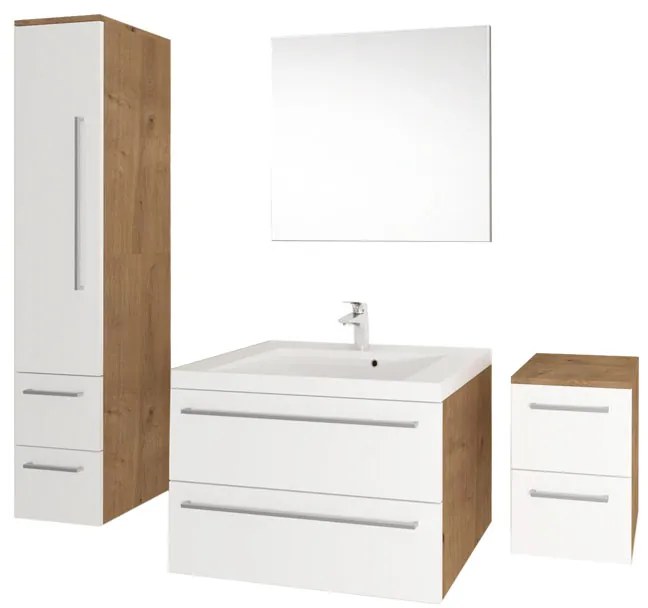 Mereo Mereo, Bino koupelnová skříňka horní 63 cm, levá, Multidecor, CN695PINO