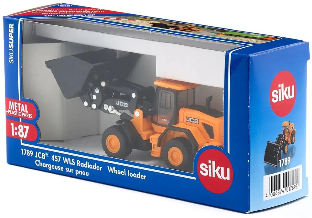 SIKU Super - JCB 457 WLS s předním nakladačem, 1:87
