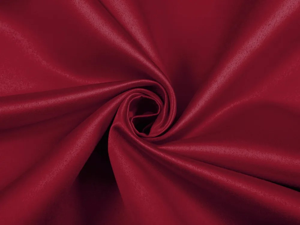 Biante Saténový kulatý ubrus polyesterový Satén LUX-022 Vínově červený Ø 130 cm