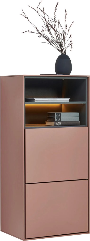 XXXLutz BOTNÍK, hnědá, barvy grafitu, 55/118/41 cm Voleo - Botníky - 001258028008
