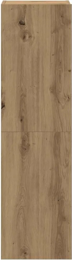 Sada 8 kusů nástěnné TV skříňka dub artisan kompozitní dřevo 3328956