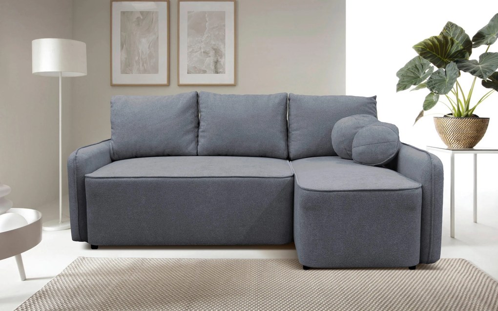 XXXLutz ROHOVÁ SEDAČKA, textil, šedá MID.YOU - Sedací soupravy - 001574006714