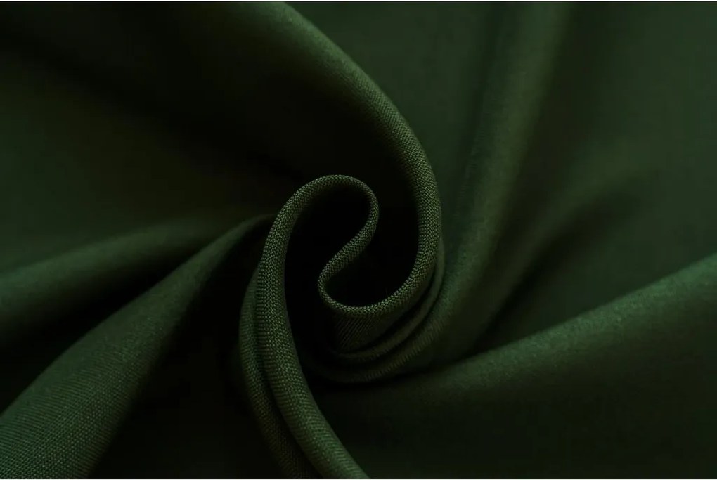 Závěs OXFORD LIGHT 140x270 cm, tmavě zelený Zavěšení: Řasící páska
