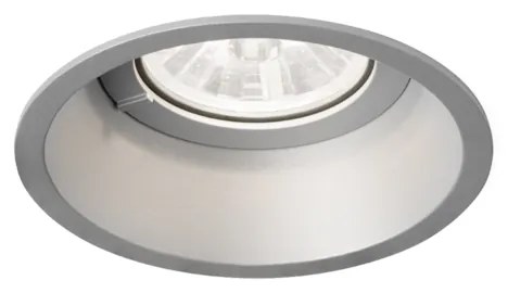 Wever & ducré kulaté stropní zapuštěné svítidlo deep ceiling rec 1.0 led 1800-3000k s tree bílý hliník