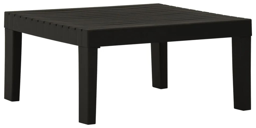 Zahradní stolek k lehátku plast šedý 315851