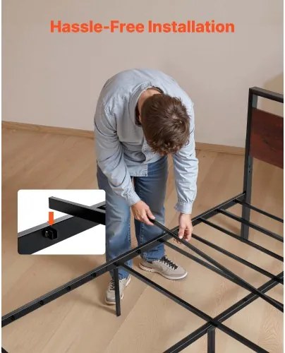 Rám postele Queen Size VEVOR, 2135 × 1535 × 990 mm