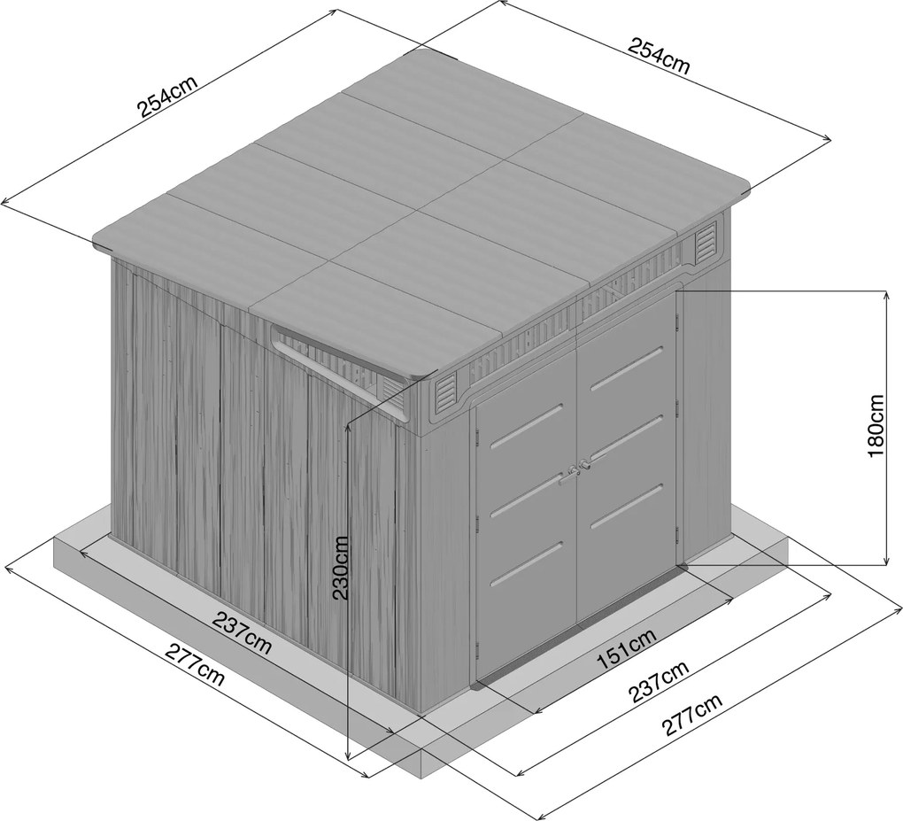 LANIT PLAST, s.r.o. plastový domek LANITPLAST NEVADA 88 LG4687