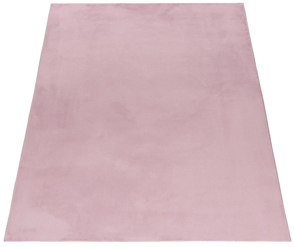 Ayyildiz, Kusový koberec Pouffy 5100 Rose, 80x150, růžová, obývací pokoj