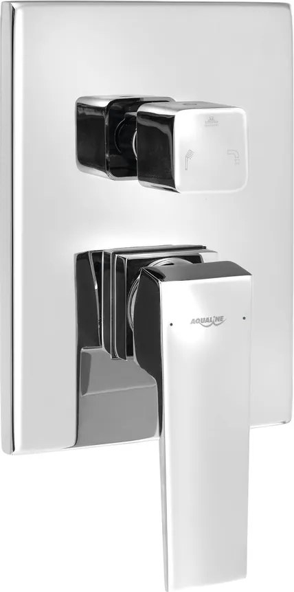 Aqualine Aqualine, RITMO podomítková sprchová baterie, box, 3 výstupy, chrom, RT043