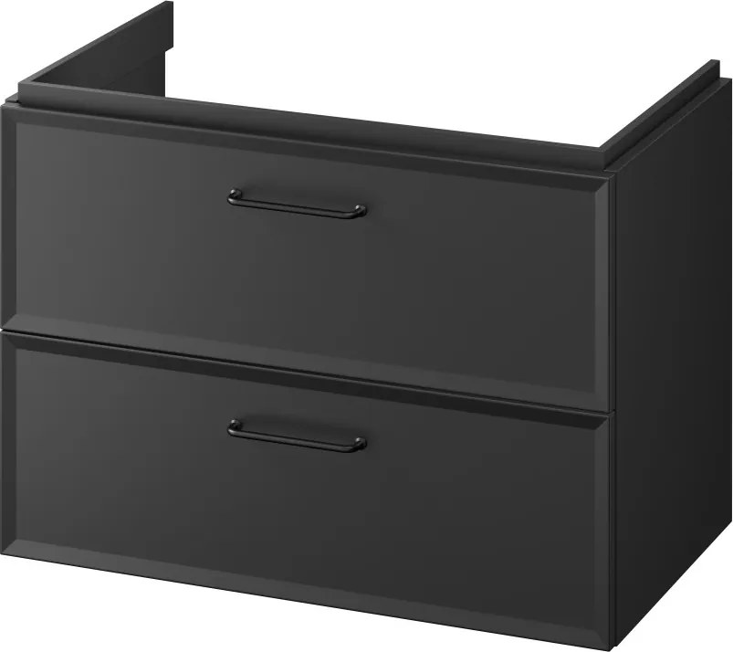 Cersanit Mille, umyvadlová skříňka 794x446x551 mm, černá matná, S1017-003