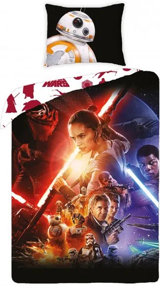 HALANTEX Povlečení Star Wars VII Síla se probouzí Bavlna 140/200, 70/90 cm