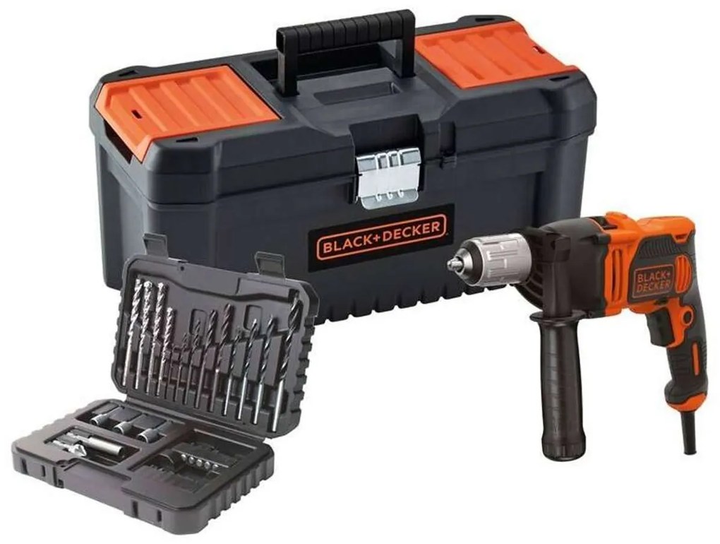 BLACK+DECKER - Příklepová vrtačka 850 W, s příslušenstvím BEH850KA32-QS