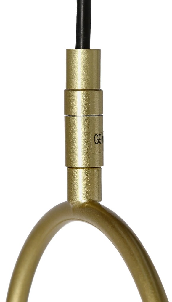 Mosazný závěsný lustr Cordel pro žárovku G9  - Candellux