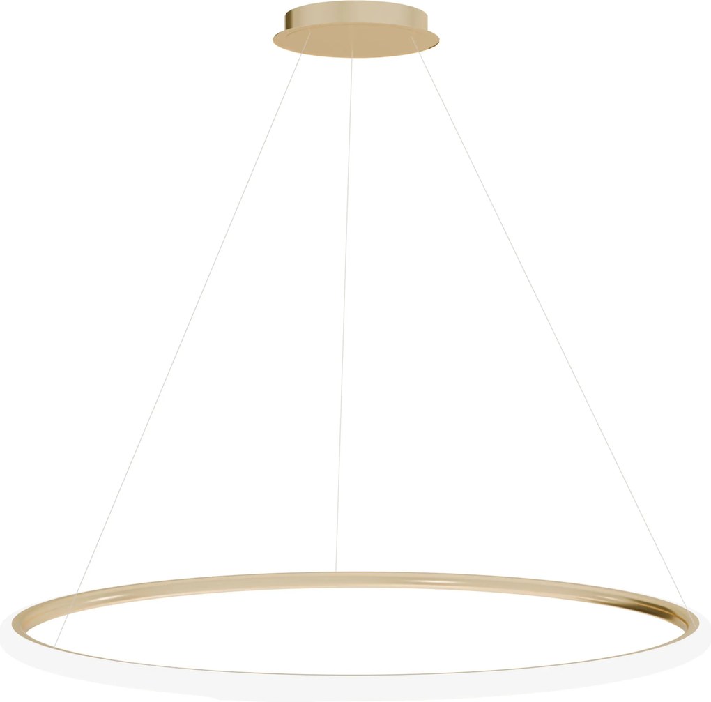 Toolight Toolight, závěsné svítidlo 100cm, 61W, 3000K, LHJ003-CP, zlatá lesklá, OSW-50001