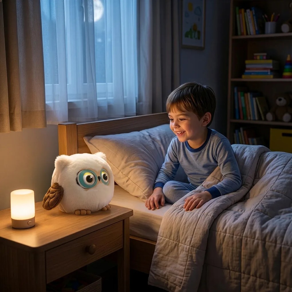 TESLA Bambino Buddy AI OWL - chytrá plyšová sova pro děti