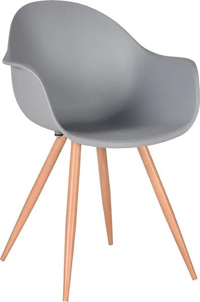 LABEL51 Dining chair Parma - Grey - Plastic Color: Grey