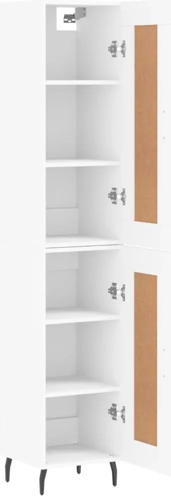 Skříň highboard bílá 34,5 x 34 x 180 cm kompozitní dřevo 3200465