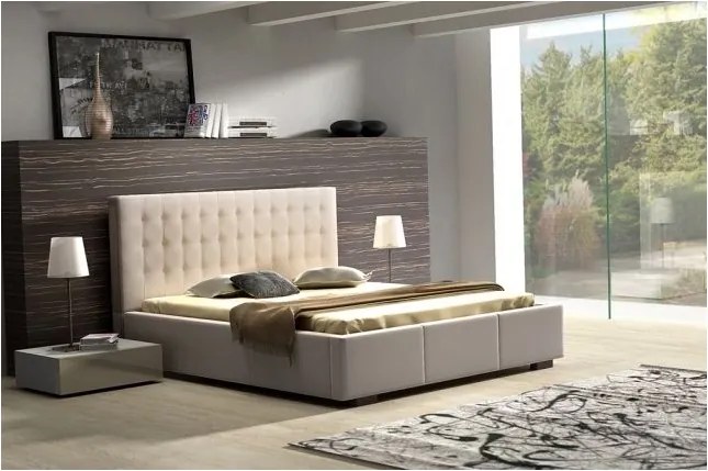 Nábytek Elegance Čalouněná postel ISMÉNA s úložným prostorem pro matraci 140/200 cm