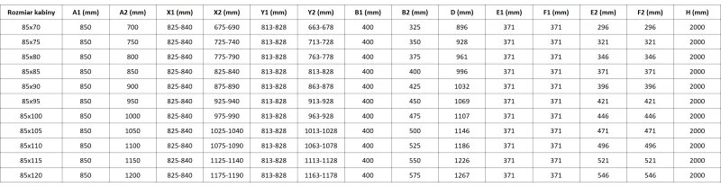 Mexen Mist-F Duo, skládací sprchový kout 85 x 80 cm, čiré sklo, chromový profil, 8A6-085L-080P-01-00