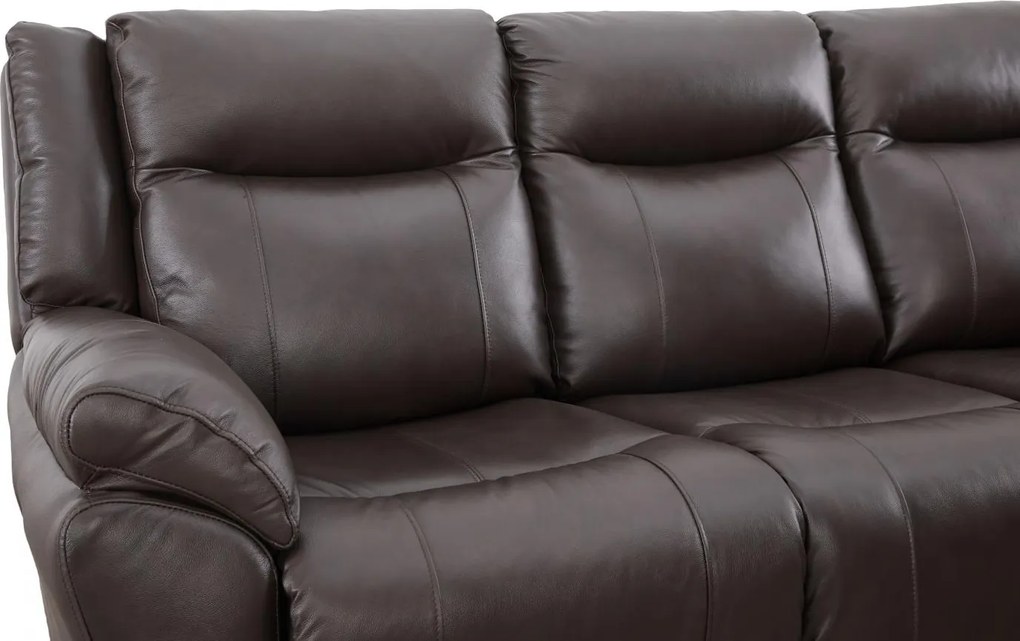 FALCO Sedací souprava Komfort – pravá kůže a elektrický relax