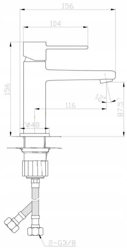 Invena Glamour Trend, umyvadlová baterie, zlatá lesklá, BU-02-009-V
