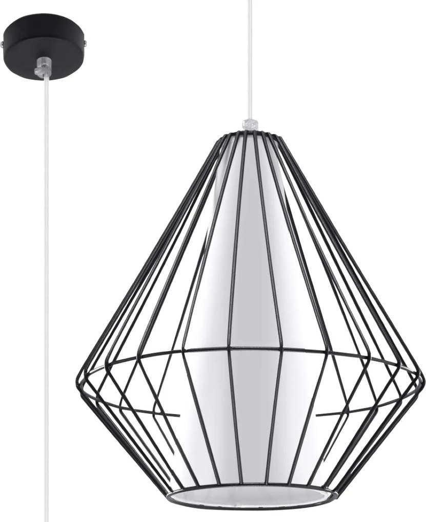 Sollux Lighting Závěsné svítidlo DEMI černé