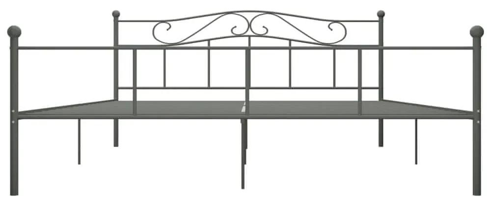 Petromila Rám postele šedý kov 180 x 200 cm