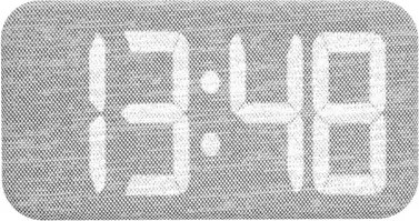 TFA 60.2042.02 / Digitální budík / látkový panel / LED číslice / USB n