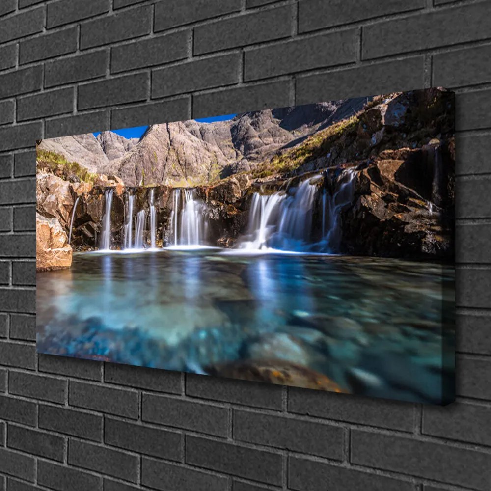 Obraz na plátně Vodopád Příroda 120x60 cm