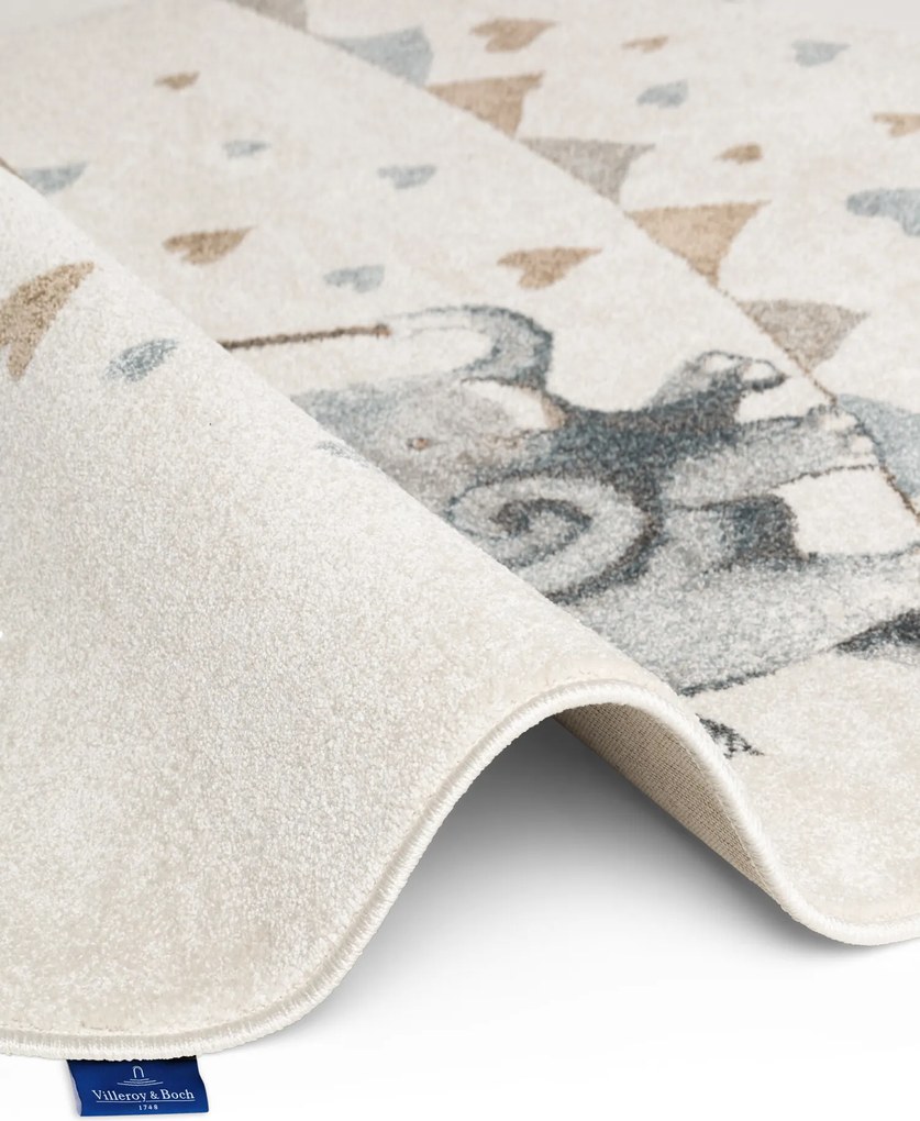 Villeroy & Boch, Dětský kusový koberec Villeroy & Boch Boho Kids 106303 Cream Multicolor kruh, 160x160 (průměr) kruh, bílá, vícebarevná, dětský pokoj