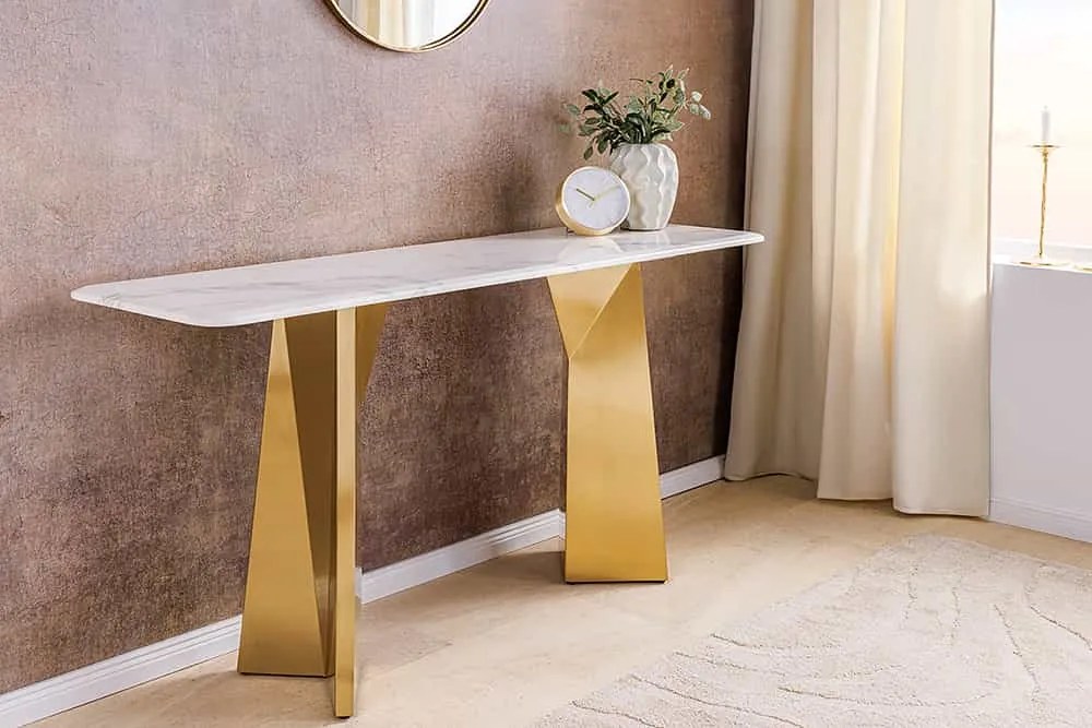 Designová konzole Napayshni 140 cm bílá