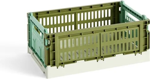 Úložný box Crate Mix Colour Dark Mint S HAY
