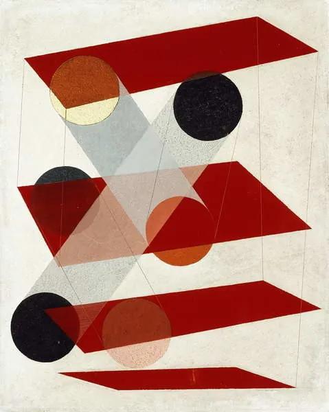 Moholy-Nagy, Laszlo - Obrazová reprodukce Galalite picture (Gz III), 1932, (30 x 40 cm)
