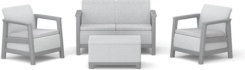 Světle šedý zahradní lounge set pro 4 Scandi Linea – Keter