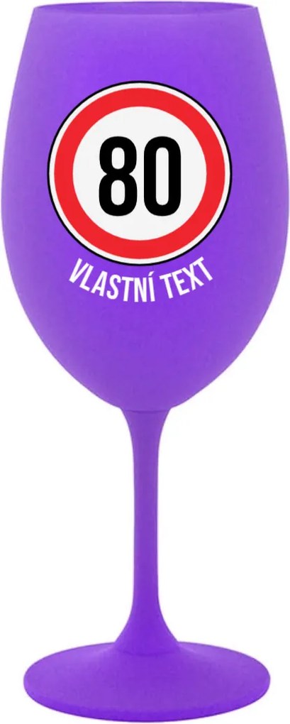 Personalizovaná sklenice - narozeninová dopravní značka