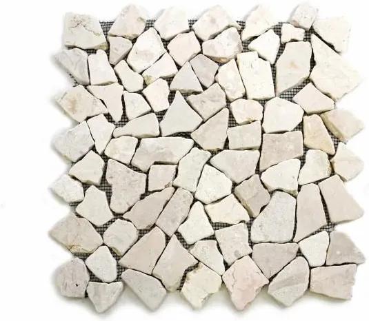 Mramorová mozaika Garth krémová 32 x 32 cm