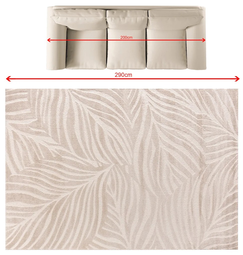 Koberec Velora beige 200x290 cm