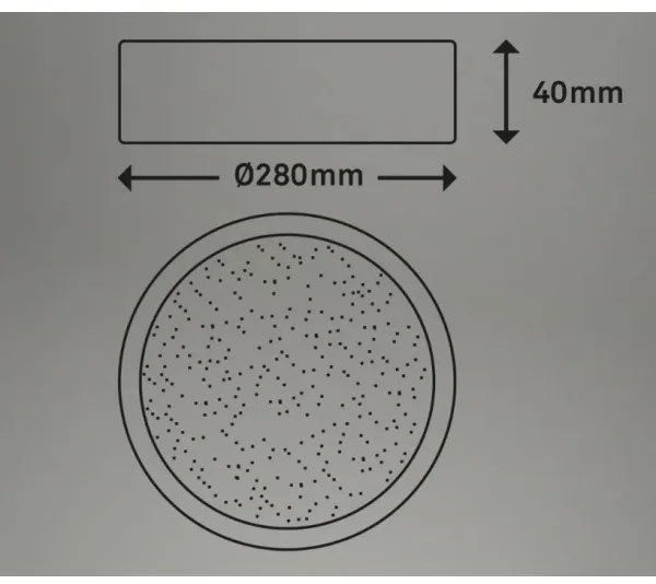 Briloner 3701-015 - LED Stmívatelné stropní svítidlo RUNA LED/18W/230V + DO