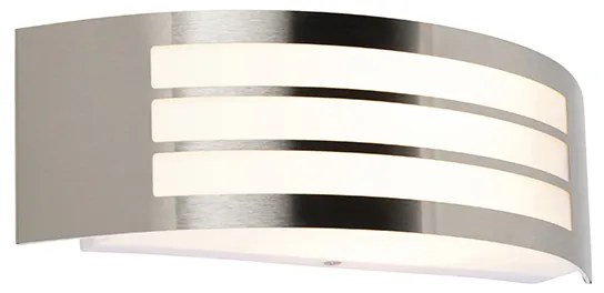 Moderní nástěnná lampa z nerezové oceli IP44 - Sapphire Deluxe