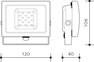 LED reflektor LEDMED VANA SMD 10W IP65 4000K LM34300008