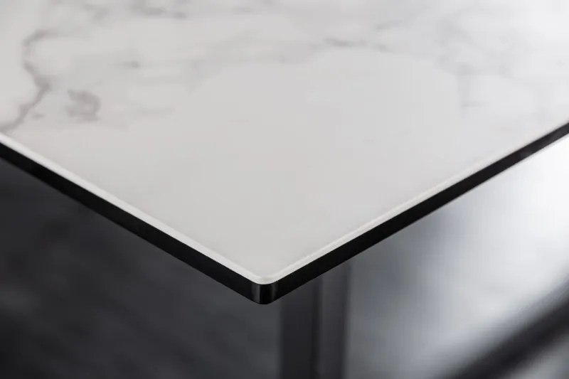 Symbióza jídelního stolu 200cm keramický vzhled bílého mramoru / 41088