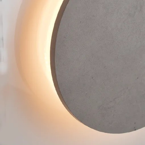 ACA Lighting LED nástěnné dekorativní svítidlo ECLIPSE 5W/230V/3000K/400Lm/80°/IP20, kruhové šedé