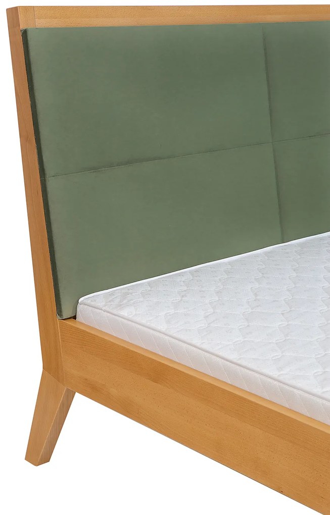 Drewmax LK166 180x200 cm dřevěná postel masiv buk dvojlůžko