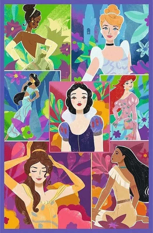 Trefl Puzzle 3x80 Princezny Disney - Princezniny přátelé 18x27,5cm