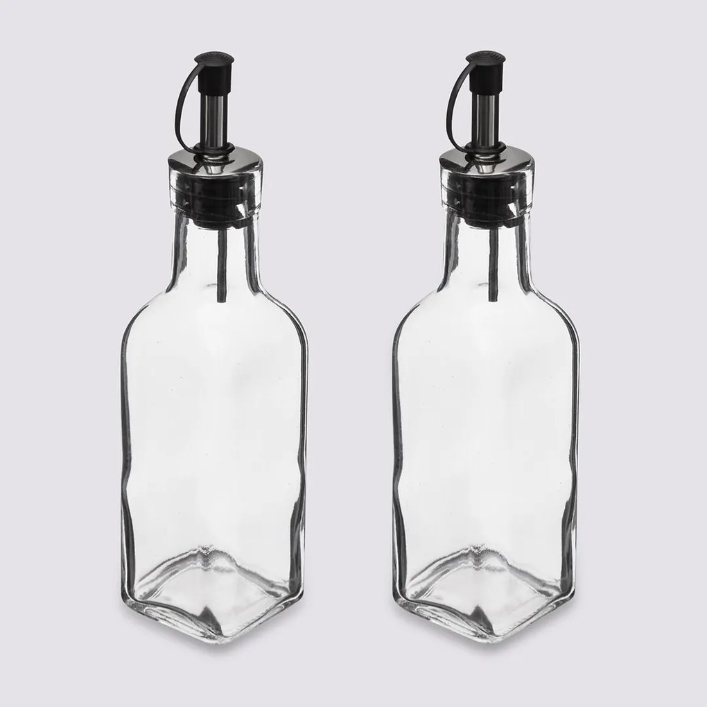 Skleněná láhev na olej/ocet Twin 160 ml sada 2ks