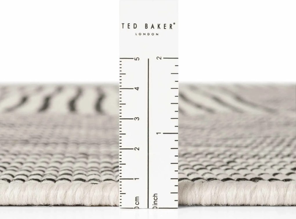 Ted Baker, Kusový koberec Ted Baker Haringey 106372 Black White, 200x300, černobílá, chodba / předsíň