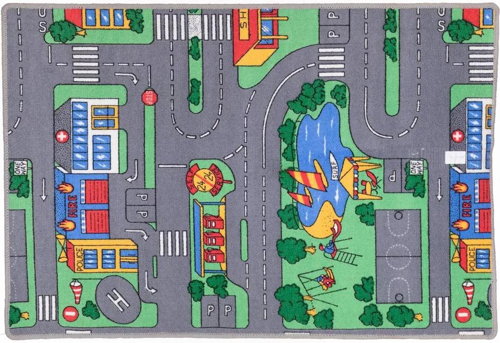 Cz-Holtex Dětský kusový koberec Město vícebarevný Rozměry: 200x300cm