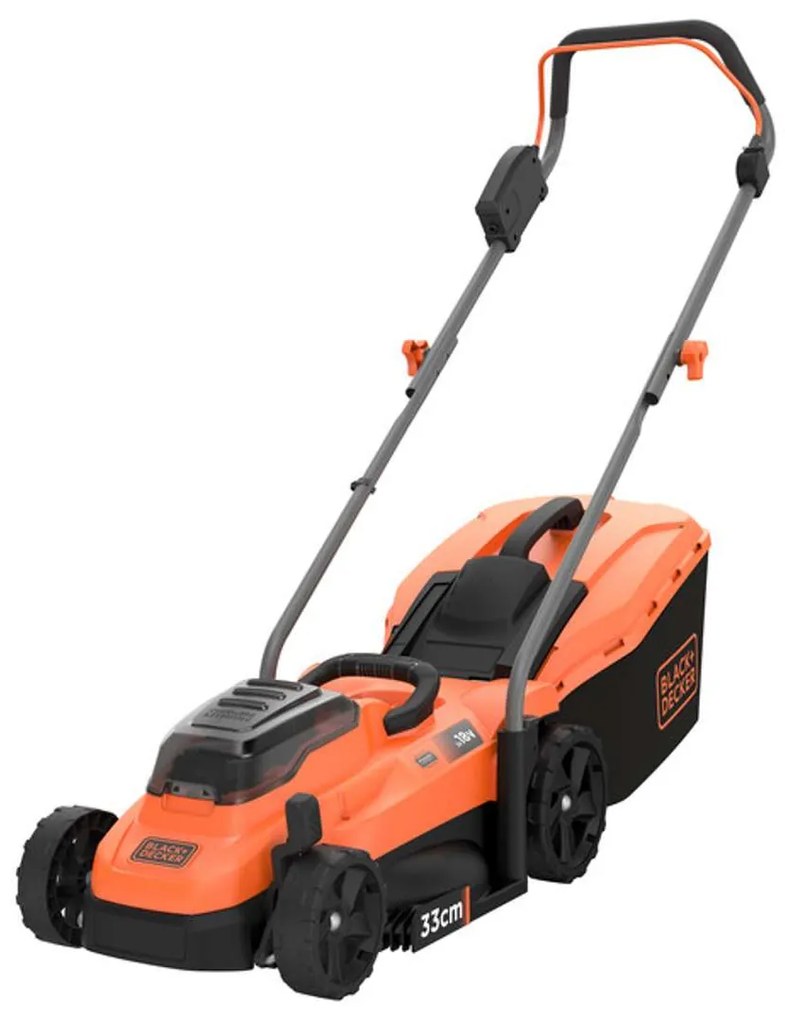 BLACK+DECKER - 18V AKU sekačka na trávu, záběr 33 cm, 2x aku 2,5 Ah Li-Ion, nabíječka BCMW3318L2-QW