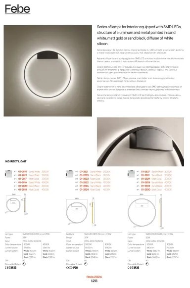 Redo 01-2865 - LED Stmívatelný lustr na lanku FEBE LED/37W/230V zlatá