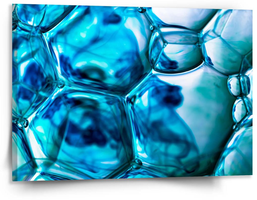 Obraz - Modré bubliny 150x110 cm